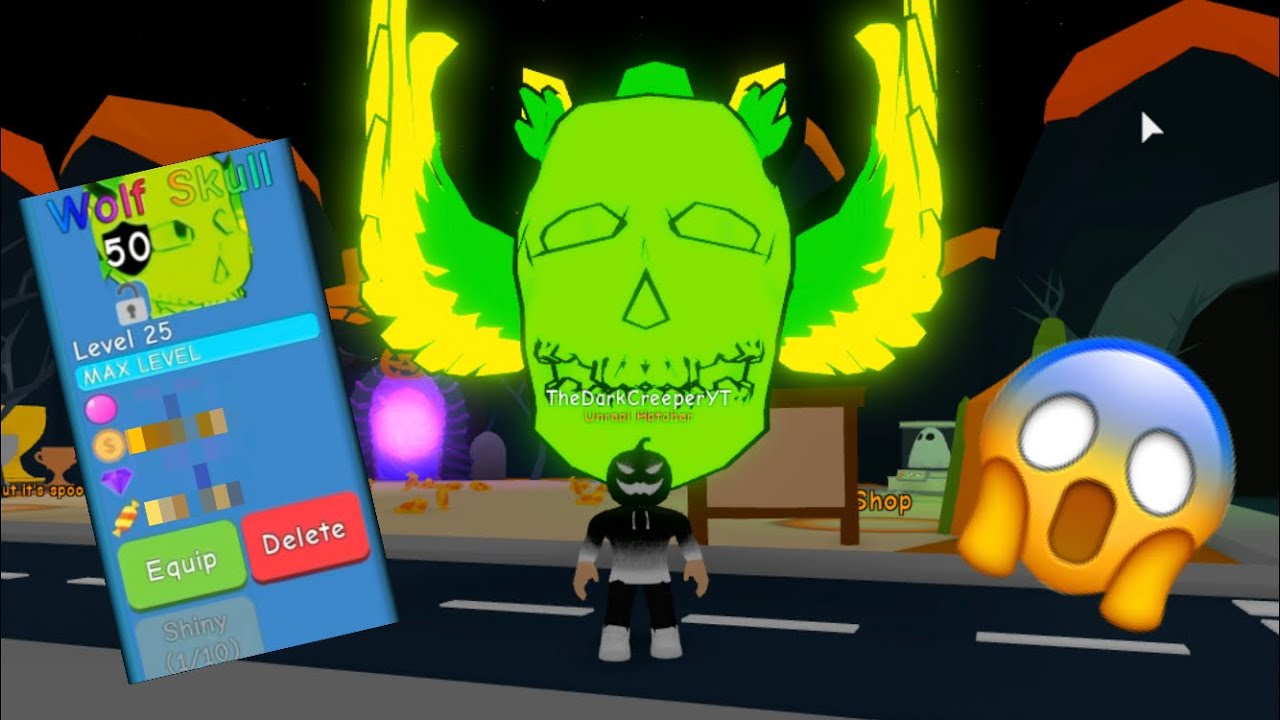 WOLF SKULL SECRET PET SHOWCASE!!! (Bubble Gum Simulator) - YouTube