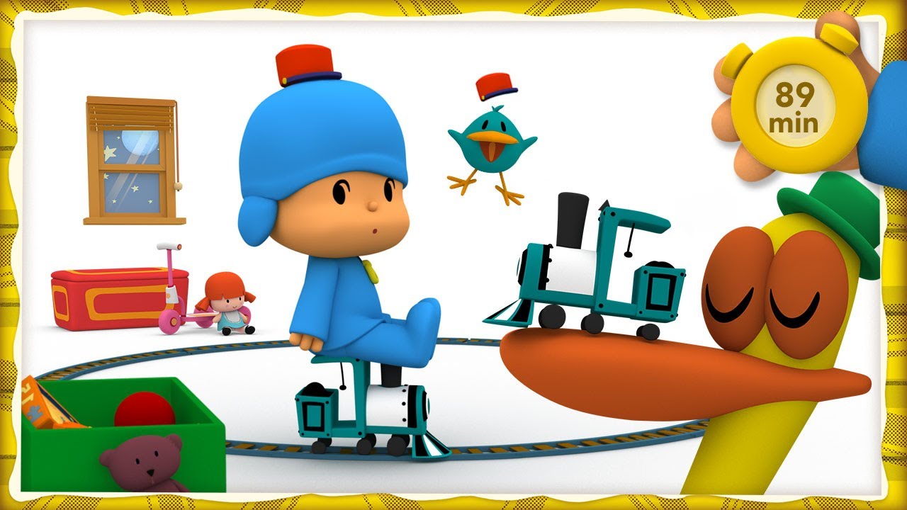 🚂 POCOYO AND NINA - Train adventures [89 minutes] | ANIMATED CARTOON ...