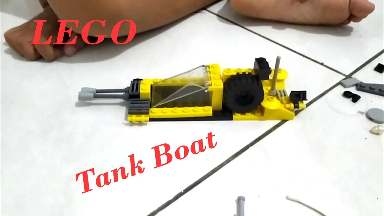 Lego tank boat I Manfaat bermain Lego - YouTube