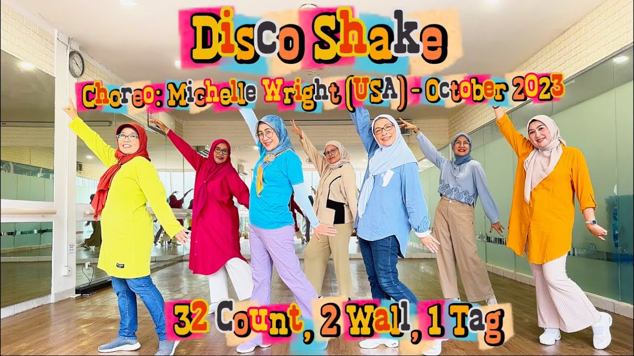 Disco Shake Line Dance (Choreo: @Michellelinedance ) - YouTube