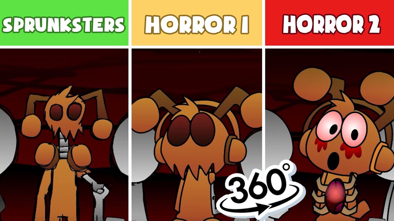 360VR | Incredibox Sprunksters: All Versions of New Horror | Horror Mod ...