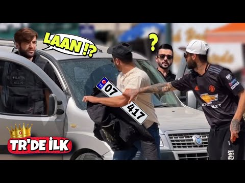 TÜRKİYEDE PLAKA ÇALMA ŞAKASI !(%100 TROLL )- SOSYAL DENEY