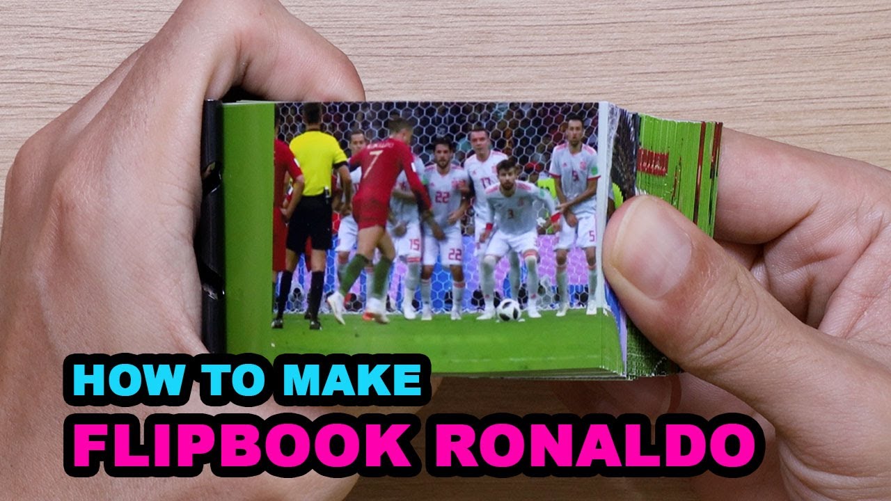 How to make flipbook Cristiano Ronaldo goal | 2Flipbook - YouTube