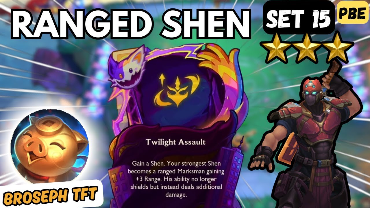 PLAYING SHEN HERO AUGMENT | TFT SET 15 - YouTube