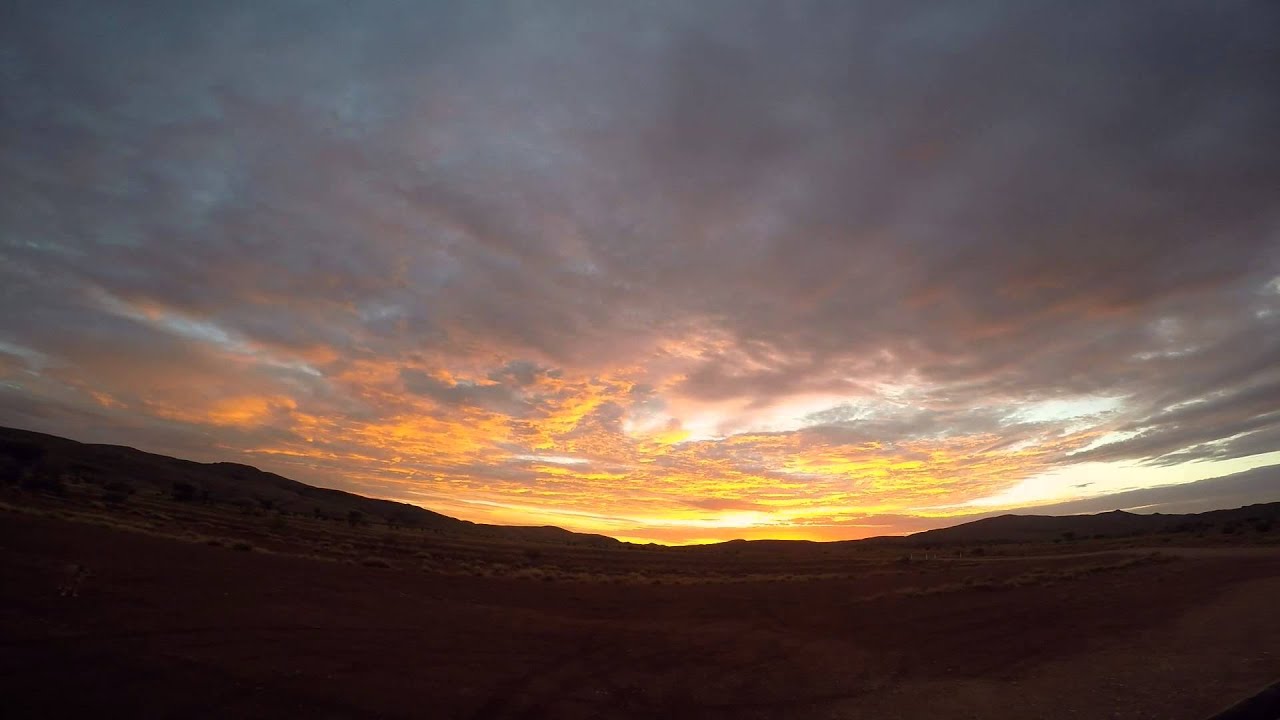 Sunrise over Desert - YouTube