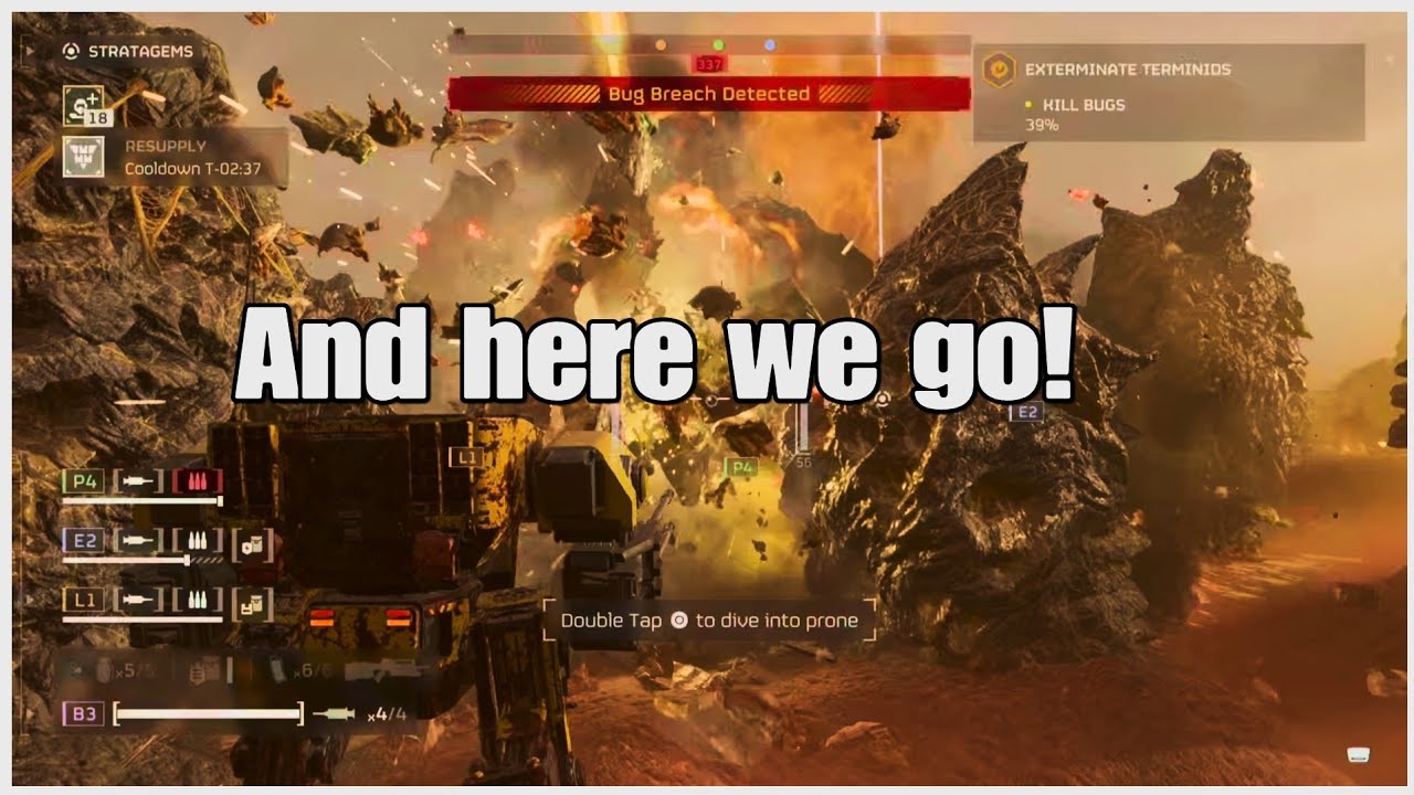 Mechs, Lasers and Predator Bugs - Helldivers Divers 2 Unreal news enemies!!! - YouTube