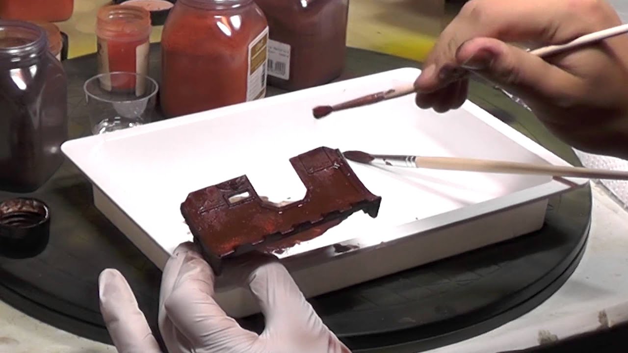 Painting the White Scar Vindicator Step by Step - Part 1 The rust - YouTube