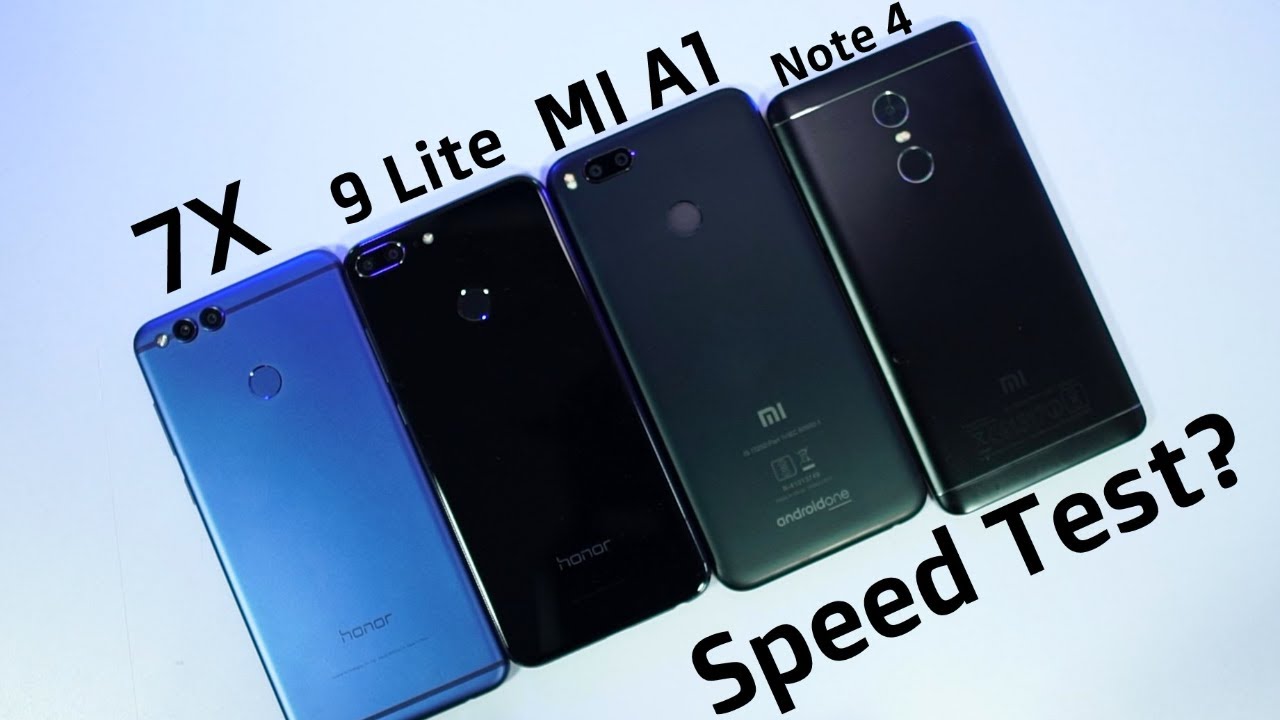 Honor 9 Lite vs Mi A1 vs Honor 7x Vs Redmi Note 4 Speed Test and ...