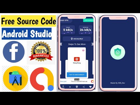 free vpn app source code android studio with admob ads facebook ads 2022 - YouTube