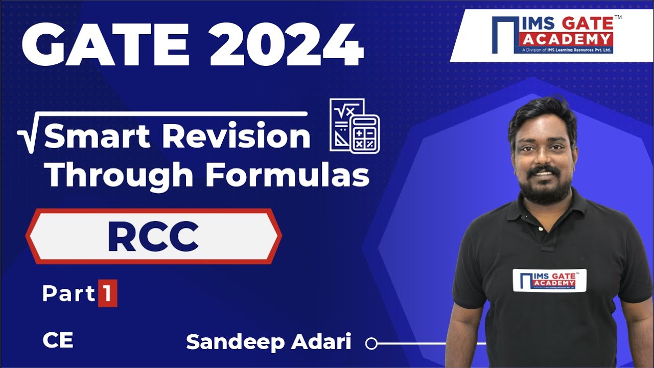 L1 GATE 2024 Preparation | GATE RCC | GATE Revision | Sandeep Adari ...