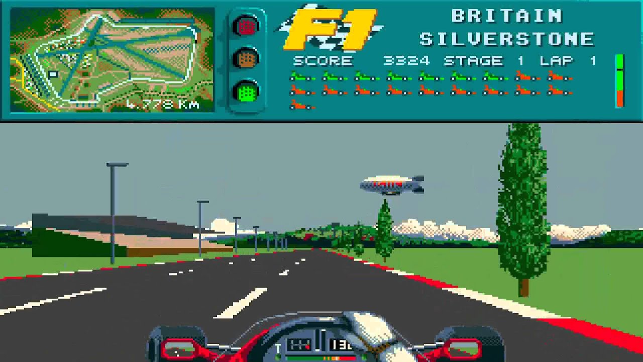ATARI ST GAMEDEMO F1 FORMULA ONE CHAMPIONSHIP DOMARK JUST FOR FUN ...