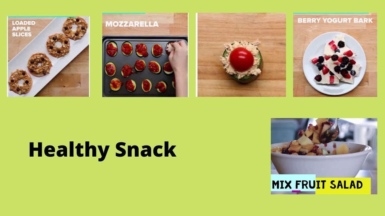 QUICK & EASY HEALTHY SNACK IDEAS - YouTube