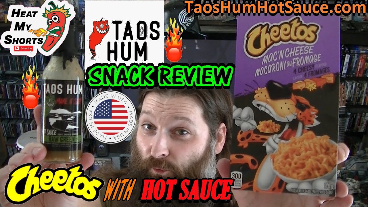🧀#Cheetos "4 Cheesy" Mac & Cheese with Taos Hum Raw Green Hot Sauce💥🧀 ...