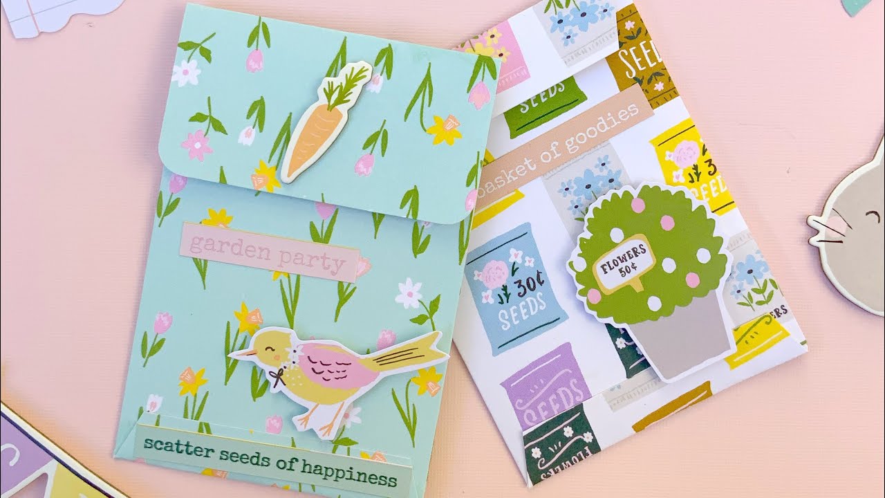 How to Make Seed Packets | 2 Sizes | Seed Pocket Tutorial | Mini Coin ...