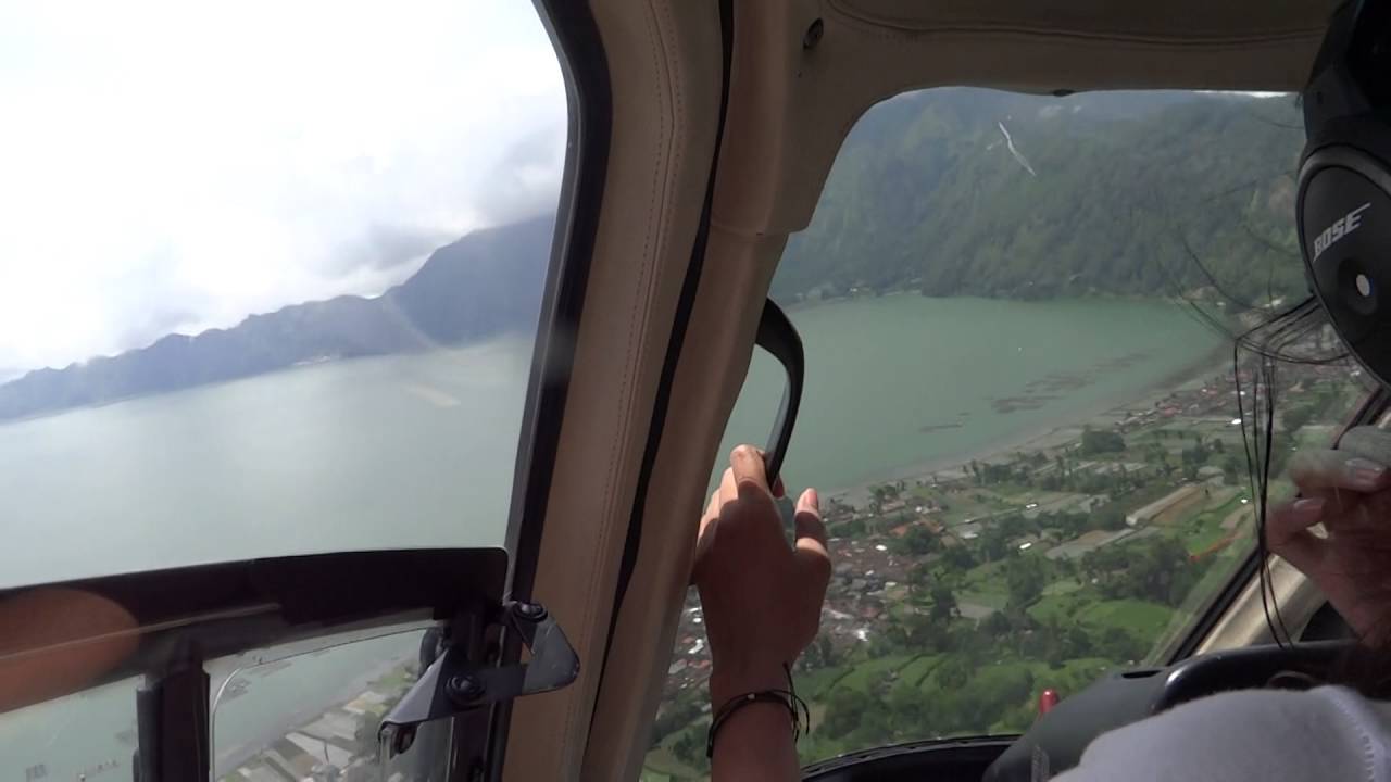 Helicopter Ride over Volcano and lake BALI ADVENTURE TOURS - YouTube