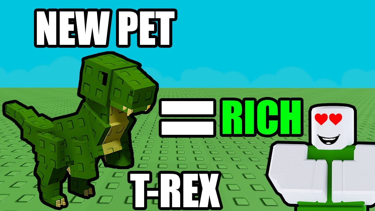 THE T-REX MAKES YOU RICH ON GROW A GARDEN - YouTube