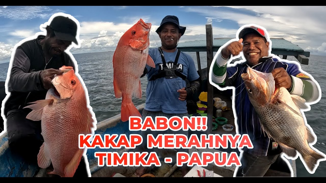 BABON!! KAKAP MERAHNYA TIMIKA-PAPUA || SLOW-JIGGING || HANDLINE FISHING ...