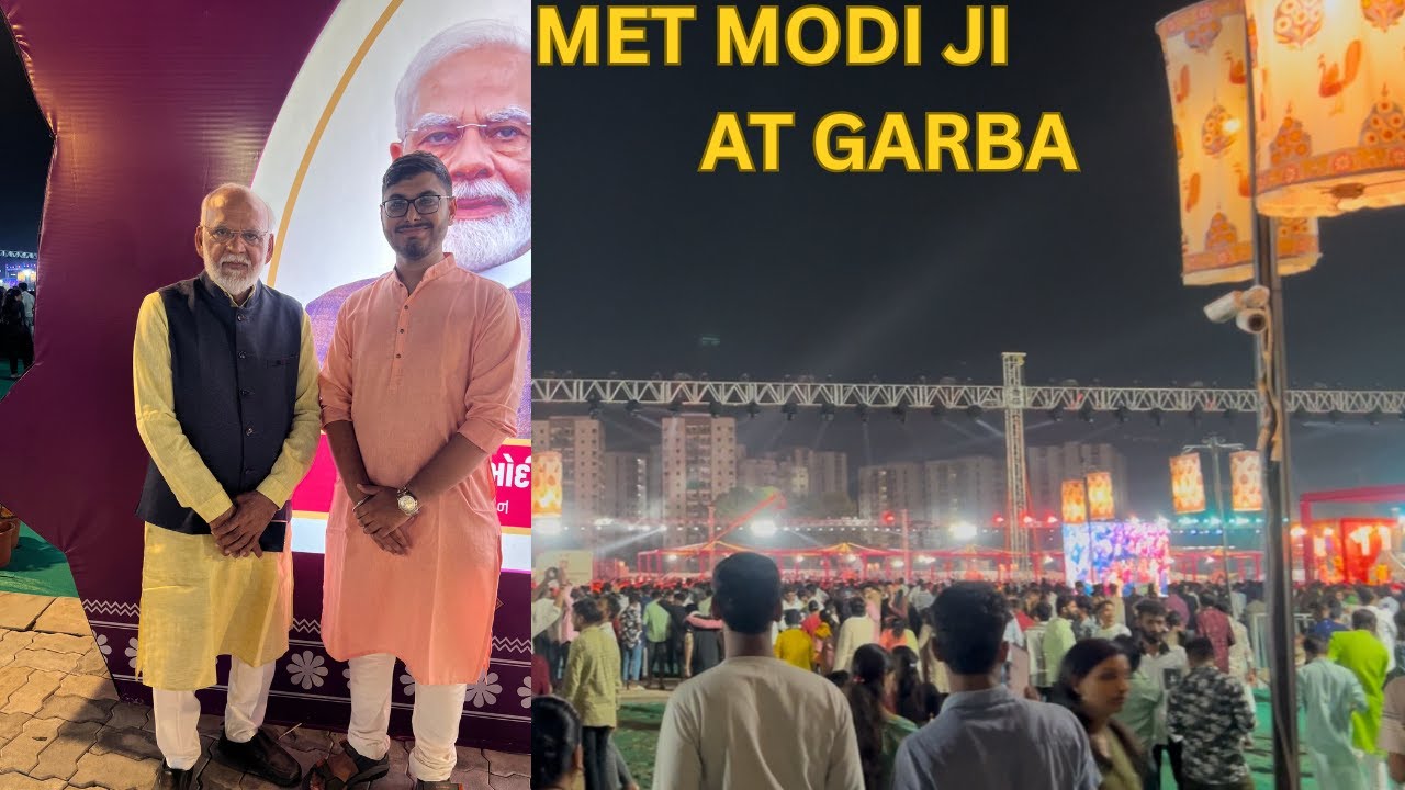 Once in a Lifetime Garba Moment: Meeting PM Modi - YouTube