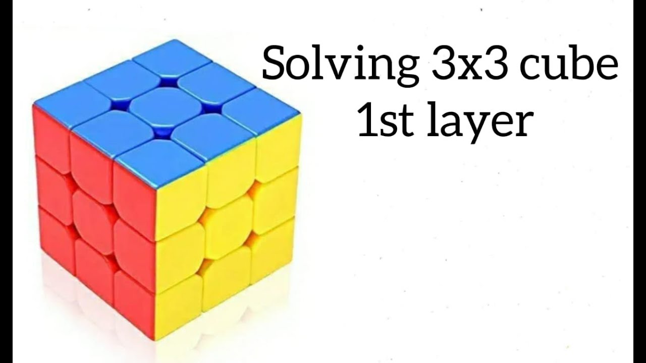 3x3 cube 1st layer solving in Tamil - YouTube
