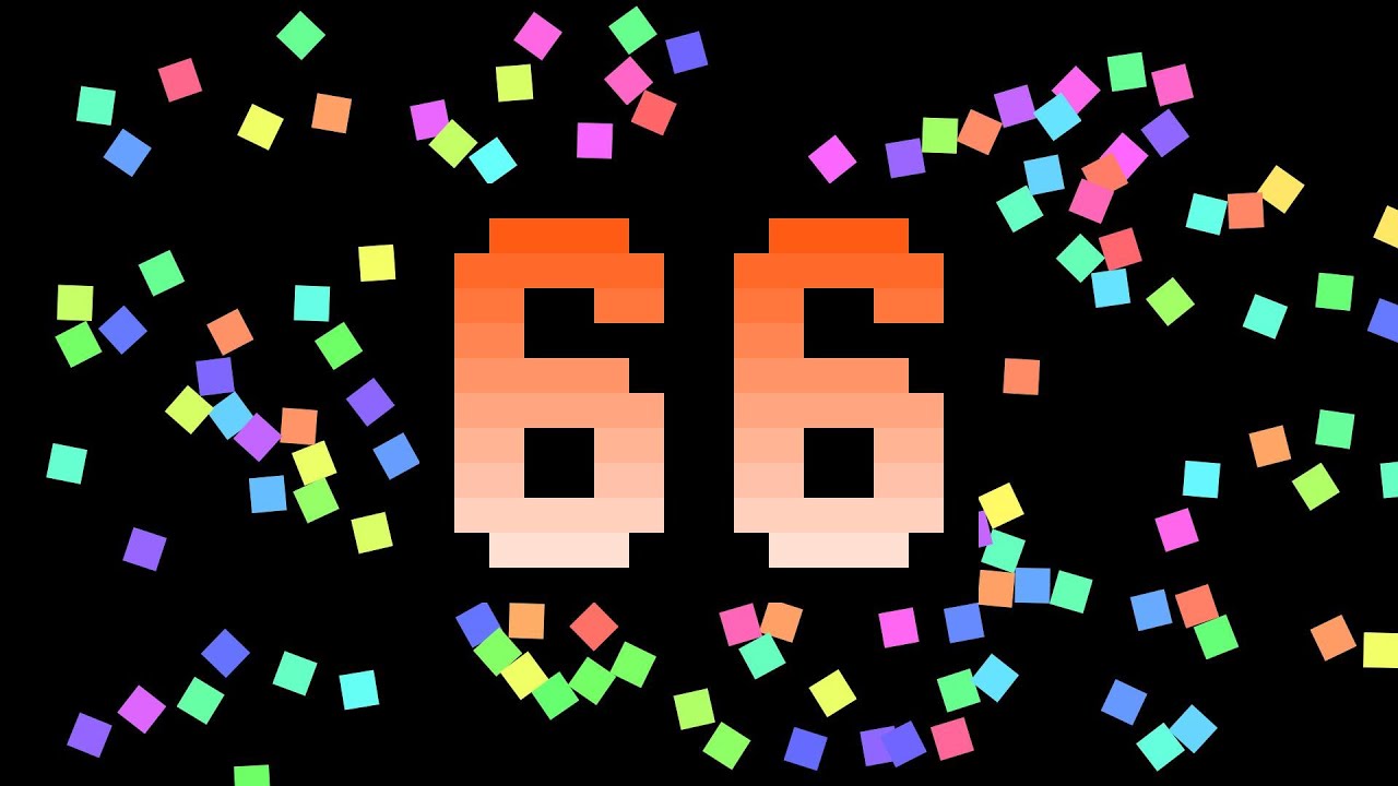 66 Seconds Pixels Explode Timer - YouTube