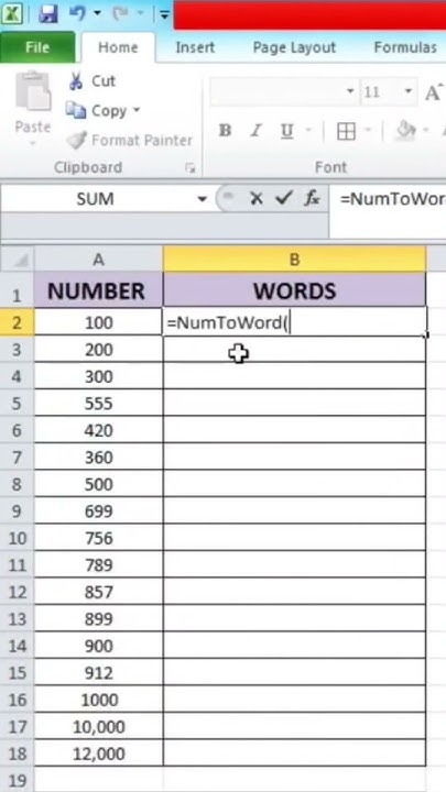 Number To Words Conversion || Learn Excel || iLeana Tech - YouTube