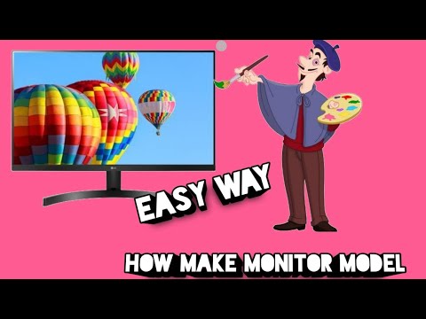 HOW TO MAKE A MODEL OF MONITOR EASY WAY #MONITOR - YouTube