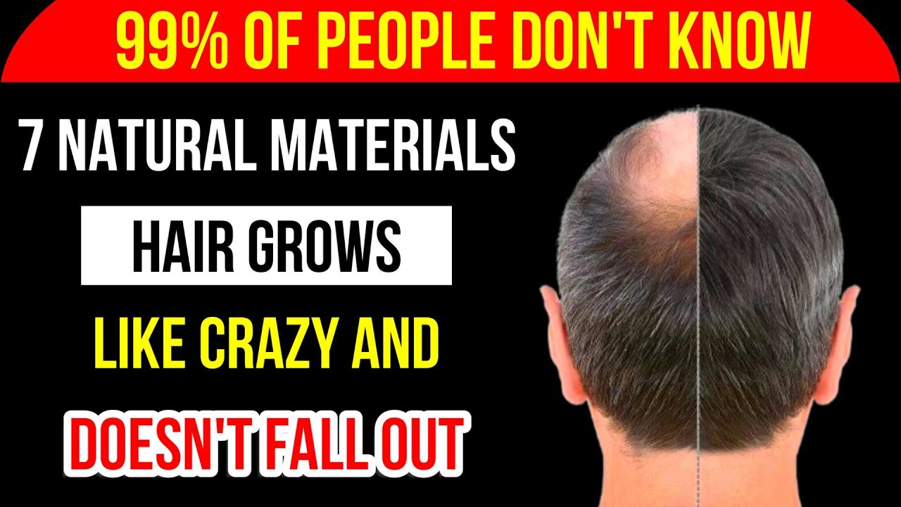 7 Natural Materials For Hair to Grow Fast and Not Fall Out! This is the ...