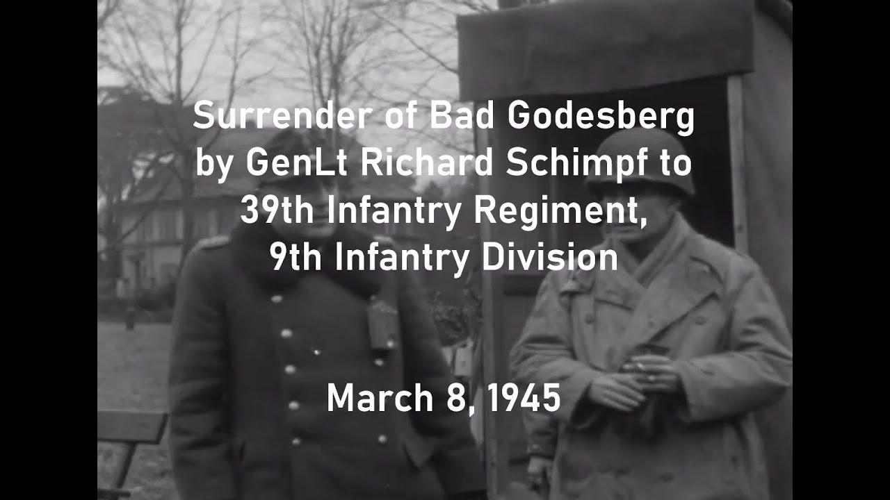 Peaceful Surrender of Bad Godesberg (Bonn) to the US 9th Infantry ...