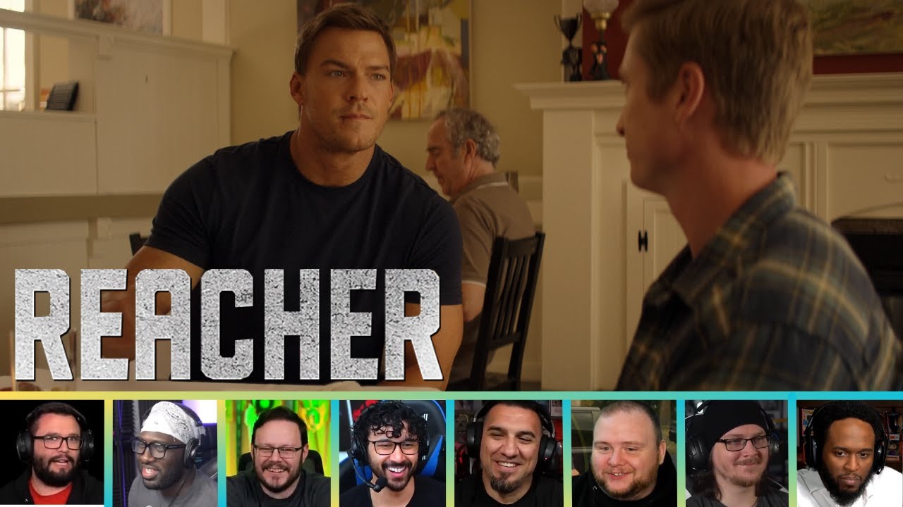 Reactors Reacting to JACK REACHER SLAPPING KJ KLINER | Reacher 1x5 "No ...