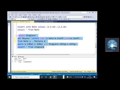 33- BD: Exercice 2 les Curseurs Transact-SQL - YouTube