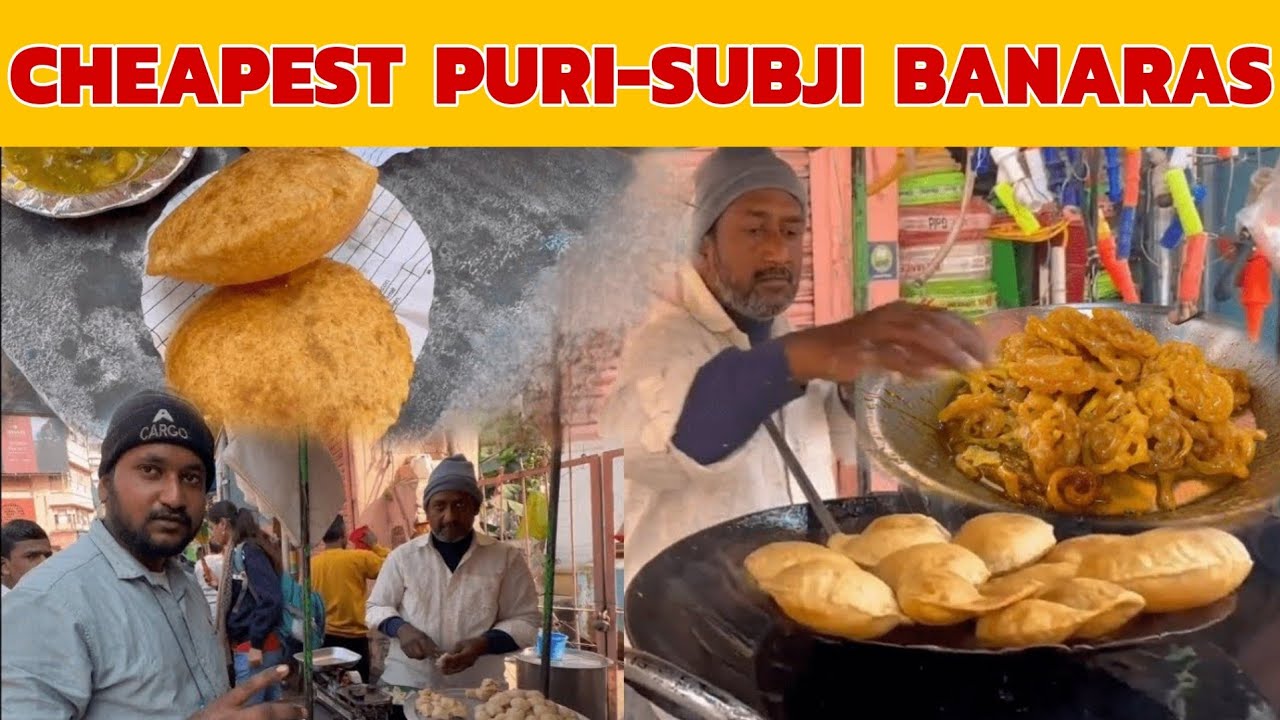 Cheapest Puri Subji Of Banaras | Indian Yummy Food | Street Food - YouTube