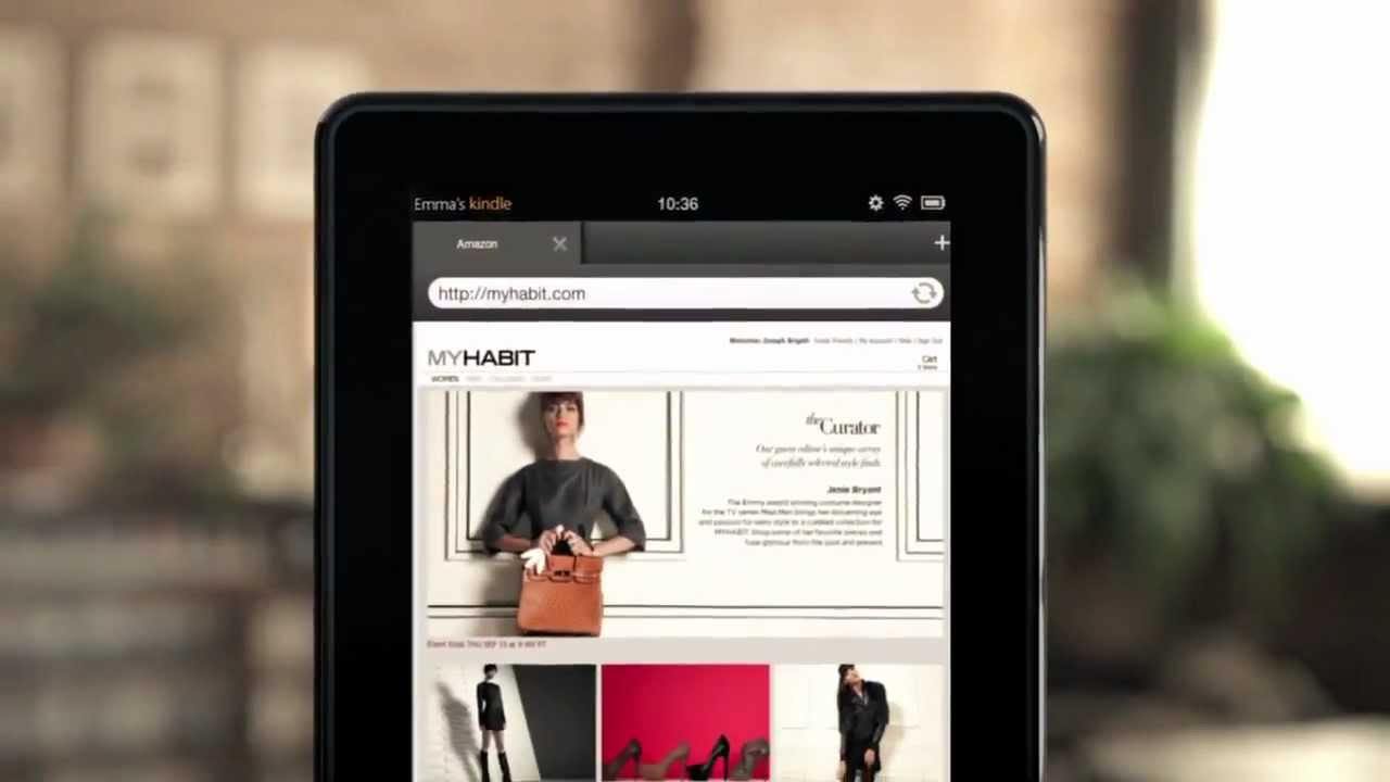 Amazon's Kindle Fire TV Commercial New 7 inch Kindle Tablet - YouTube