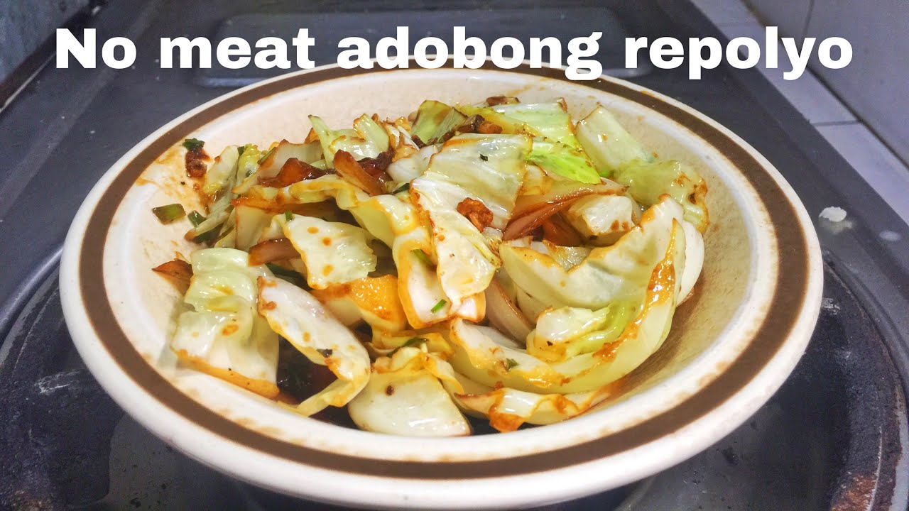 Repolyo 'wag basta iluto,gawin nating NO MEAT ADOBONG REPOLYO,Pang Diet ...