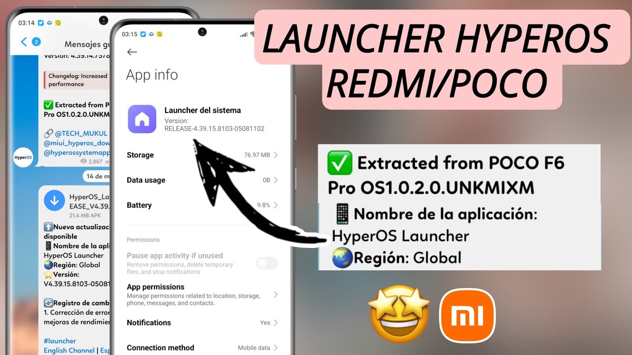 🤩NUEVO HYPEROS LAUNCHER UNIVERSAL YA PARA TU POCO Y REDMI OFICIAL - YouTube