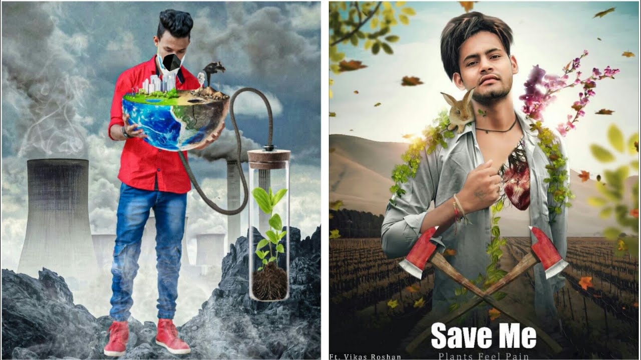 Polluted World Manipulation photo editing picsart // Manipulation photo ...