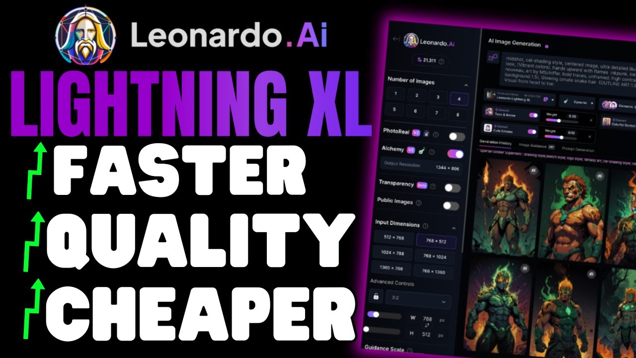 Better, Faster & Cheaper Leonardo Ai Model! - LIGHTNING XL - YouTube