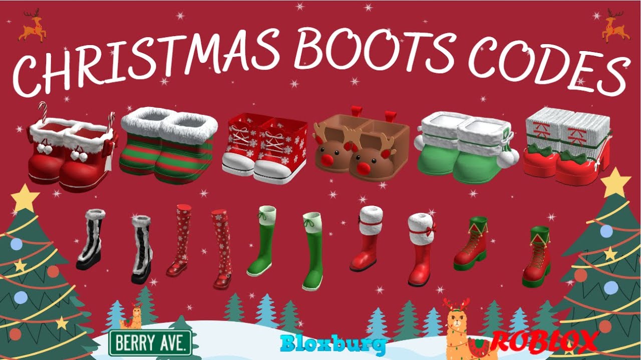 ⛄ CHRISTMAS BOOTS CODES & LINKS FOR GIRLS & BOYS [] Bloxburg, Berry ...