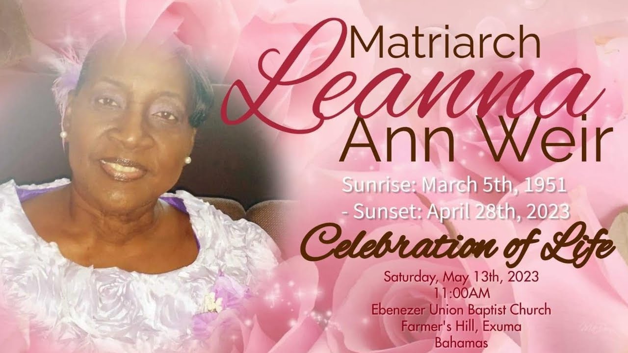 Service of Committal for Matriarch Leanna Ann Weir - YouTube