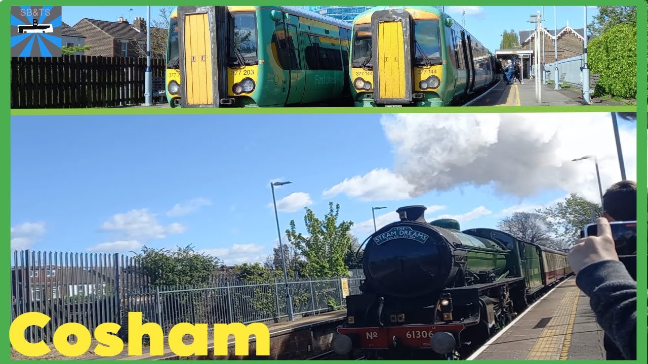 Trains at Cosham Station - YouTube