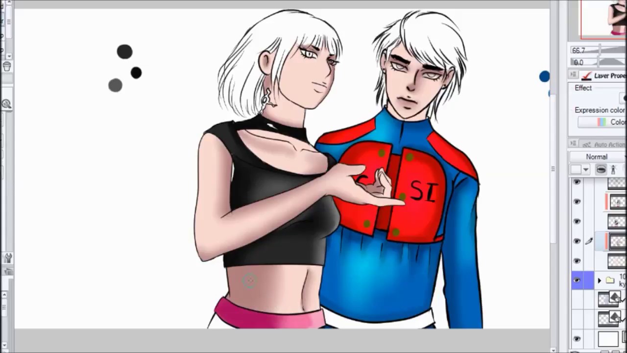 Make Webtoons cover using only 3D man Model (speed Video) - YouTube