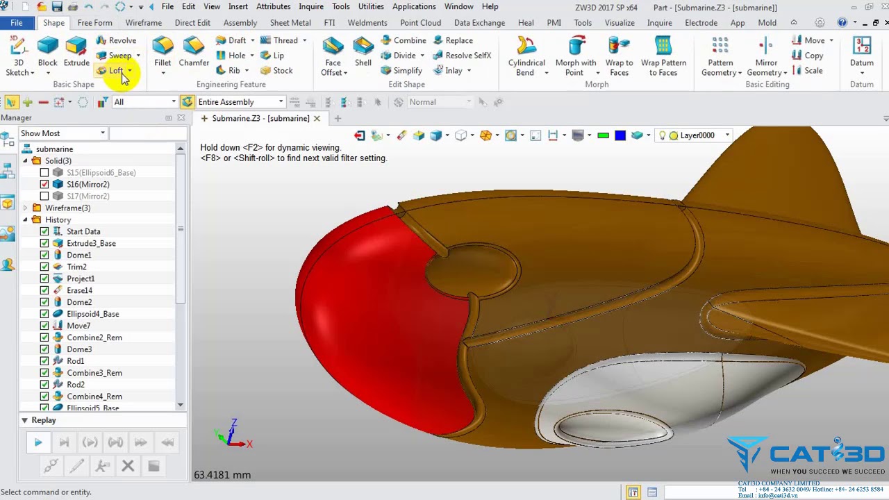 CAD Lesson5 FreeForm Modeling - YouTube