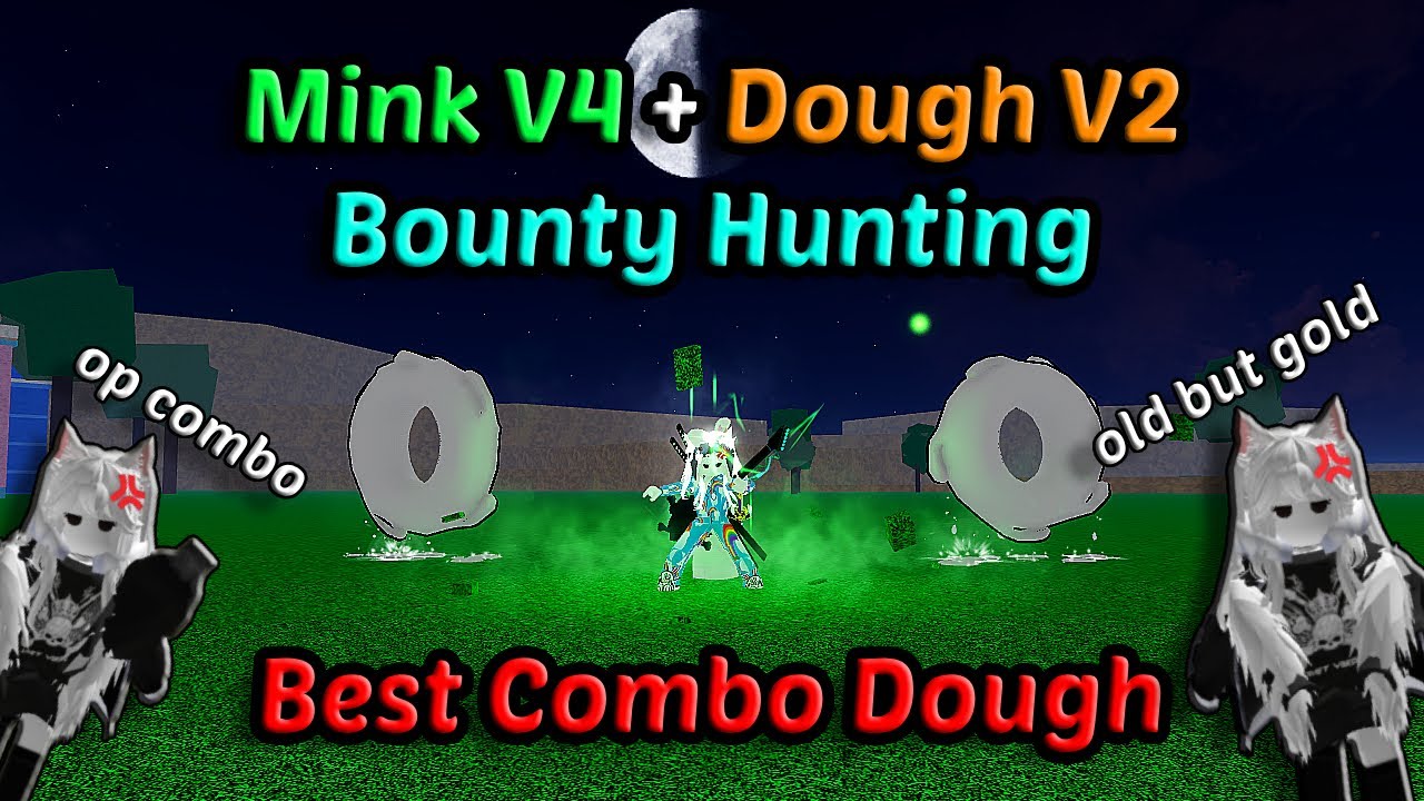 Mink V4 With Dough Awakening V2 Deadly Combo + E Claw + CDK Blox Fruits ...