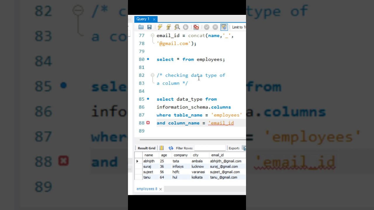How To Check Data Type Of Column In SQL YouTube How To Check Data Type Of Column In SQL YouTube