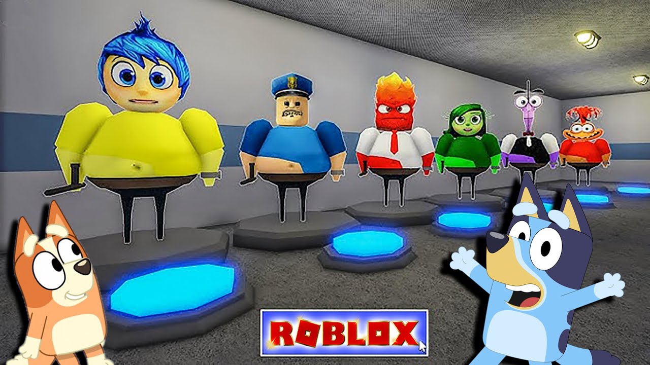 BLUEY vs INSIDE OUT 2 PRISON RUN MORPHS! #roblox #obby - YouTube