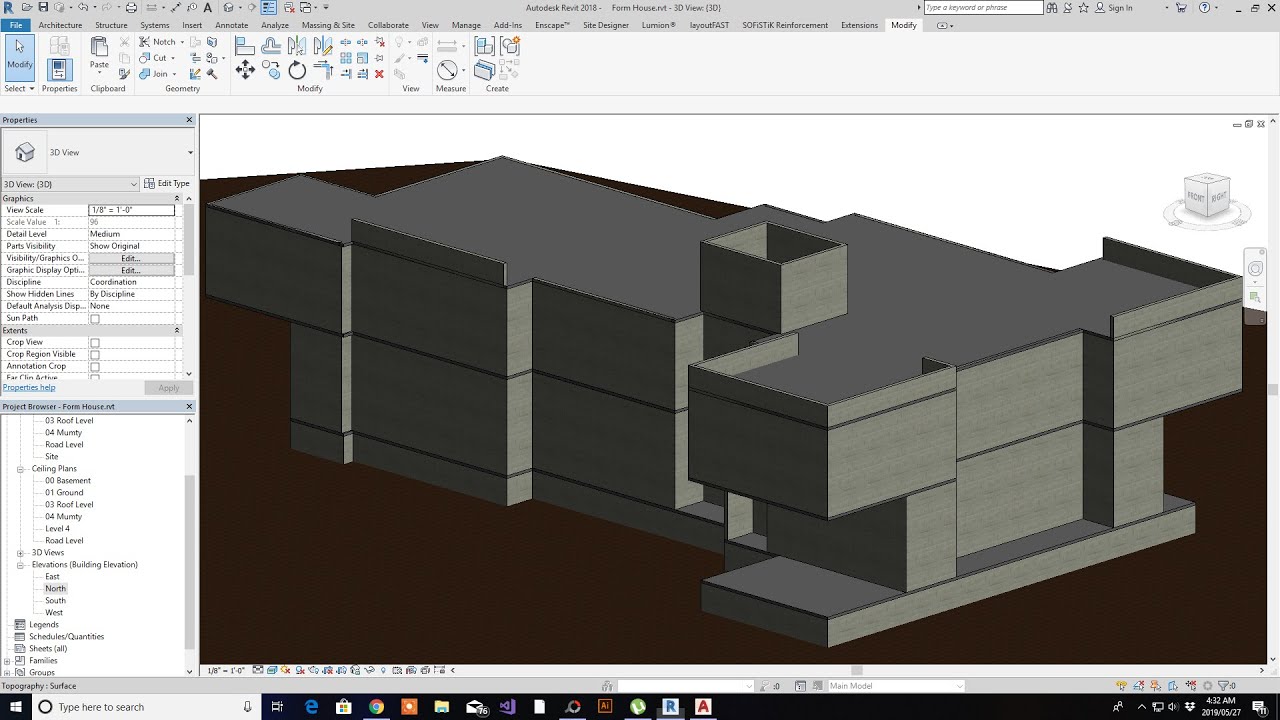 06: Create Mumty in Revit Architecture - YouTube