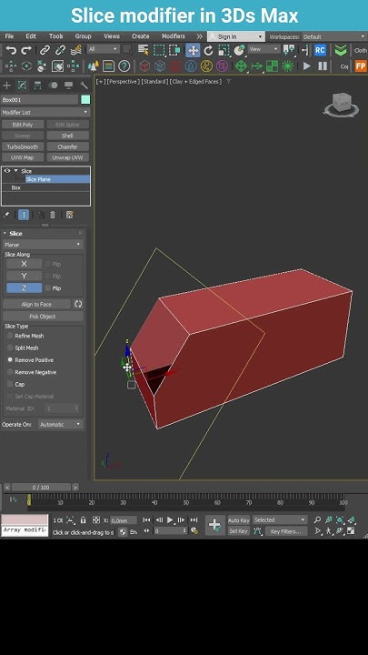 Precise Geometry Cutting with Slice Modifier in 3ds Max #shorts #3dsmax #slice - YouTube