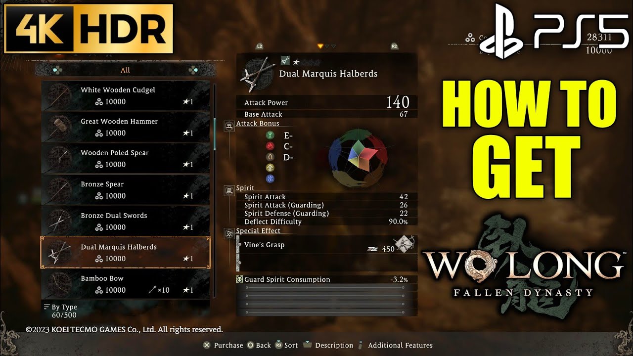 How to Get Dual Marquis Halberds WO LONG FALLEN DYNASTY Dual Marquis ...