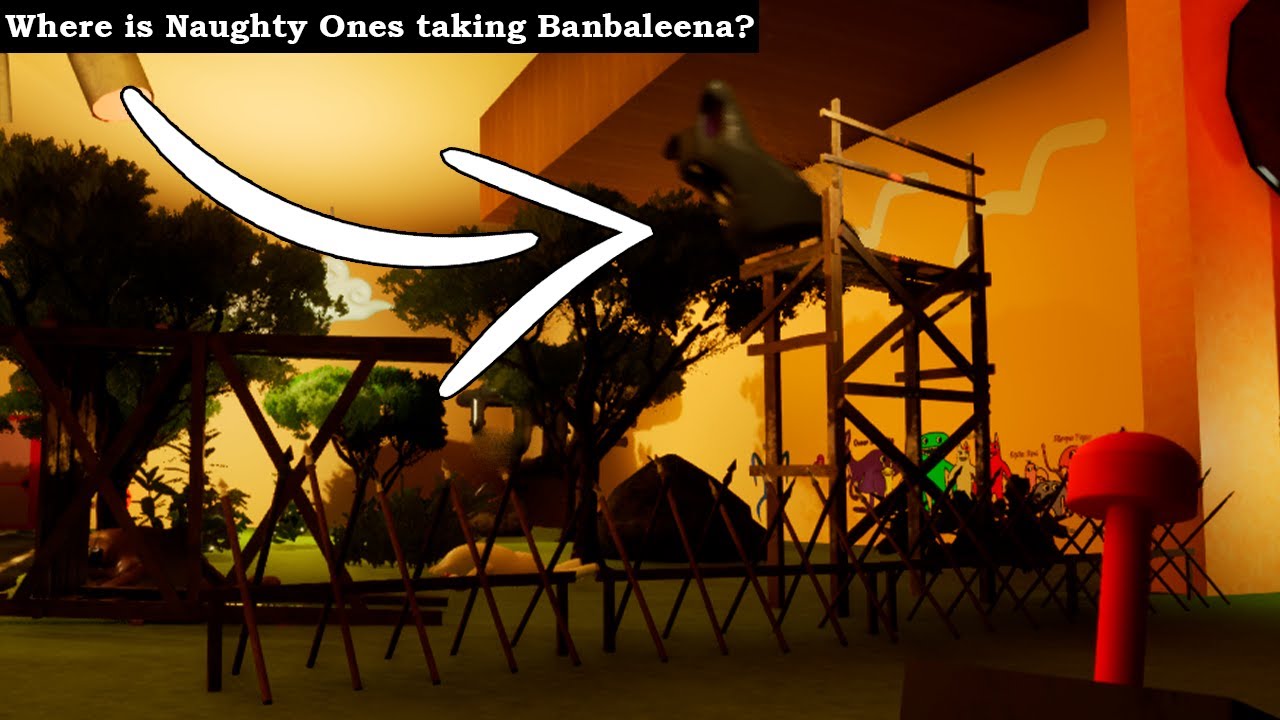 Where is Naughty Ones taking Banbaleena?? (garten of banban 6) - YouTube