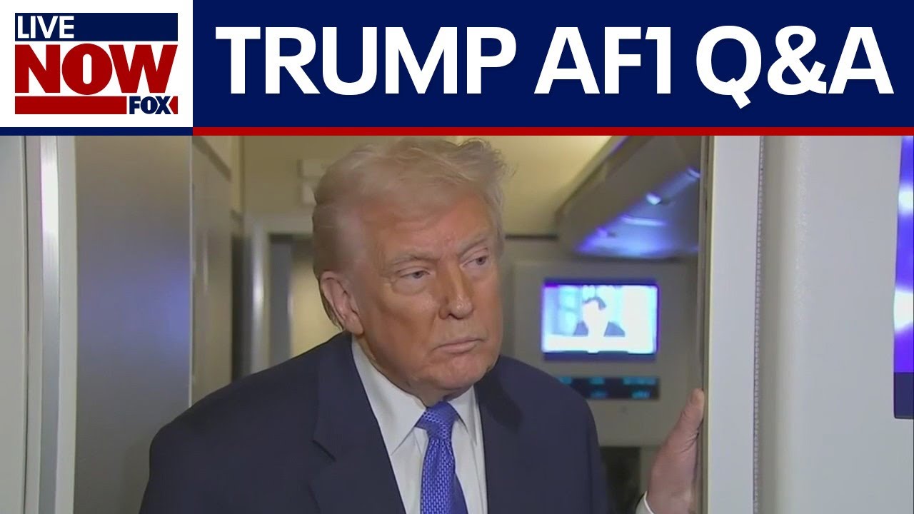 WATCH: Trump addresses reporters on Air Force One | LiveNOW from FOX ...