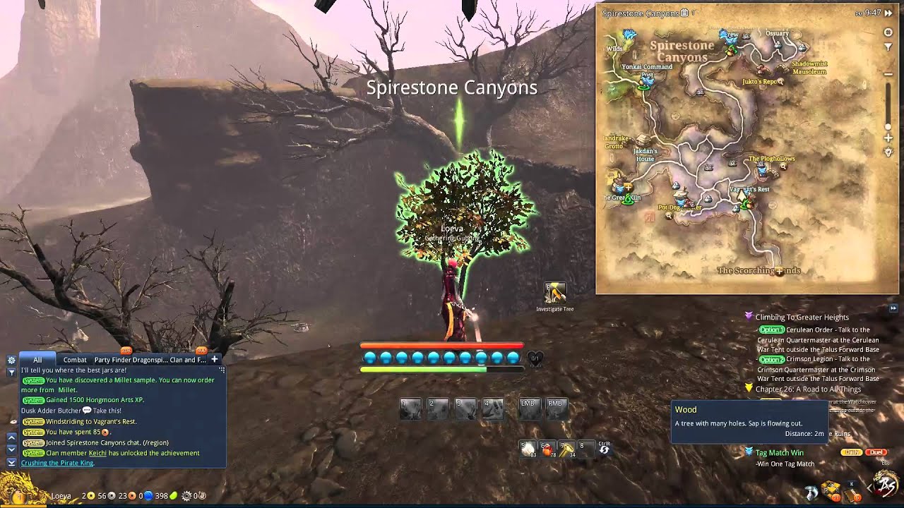 [BLADE & SOUL] Gathering Sample - The Tree Fellers - Pine Sap ...